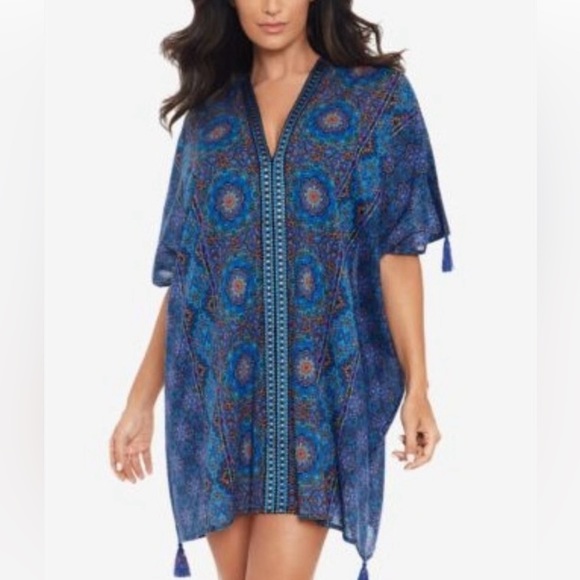 Miraclesuit | Swim | Miraclesuit Cotton Caftan Coverup Small | Poshmark
